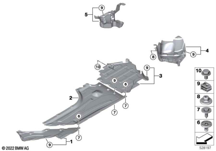 Genuine BMW 51758085781 G87 M2 Underbody Paneling, Rear Left – ML ...
