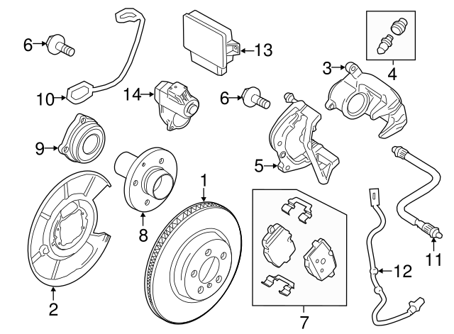 Genuine BMW 34218847062 Brake Pad Set – ML Performance
