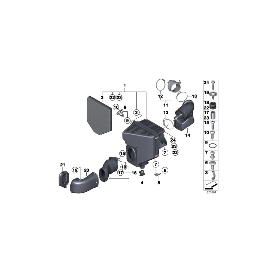 Genuine BMW Mini 13742756324 R56 Bump Stop (Inc. X3 20iX, Coop.S JCW ...