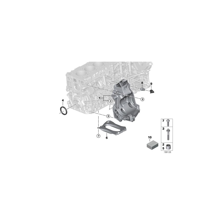 Genuine BMW 11118508077 E91 E92 F10 Gasket Set Engine Block Asbesto Fr ...