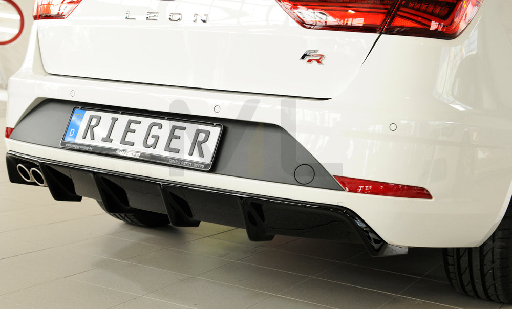 Rieger 00088134 SEAT 5F Leon FR Rear Diffuser 6 | ML Performance UK Car ...