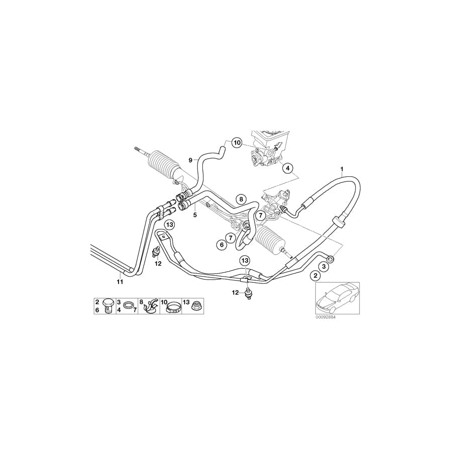 Genuine BMW 32416765562 E53 Radiator Return Line (Inc. X5 3.0d) – ML ...