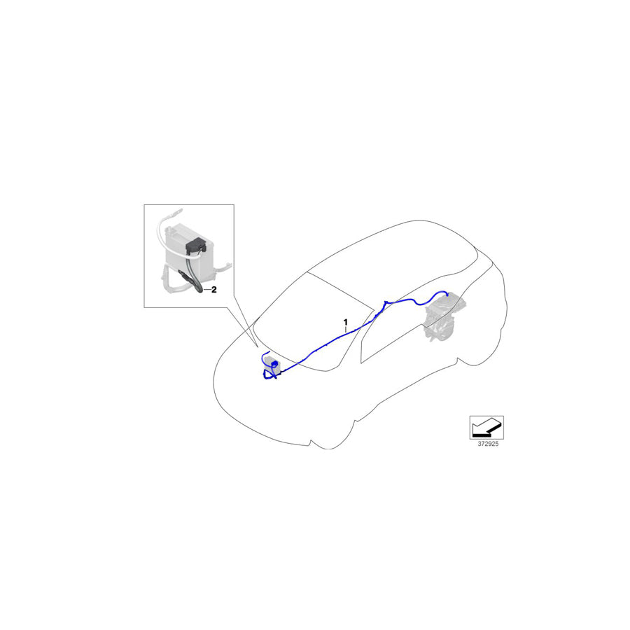 Genuine BMW 61129359665 Rep. Wire For B+ (Inc. i3s 120Ah, i3s 120Ah Rex ...