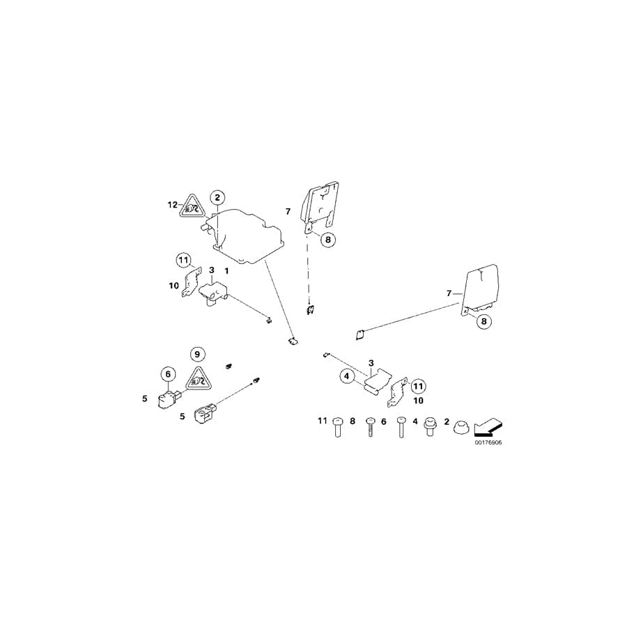 Genuine BMW Mini 61136925183 E83 R53 Socket Housing 2 POL. (Inc. Coope ...