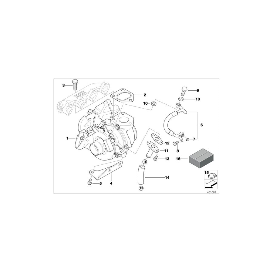 Genuine BMW 11427793065 E90 E87 E91 Hose (Inc. 318d, 120d & 320d) – ML ...