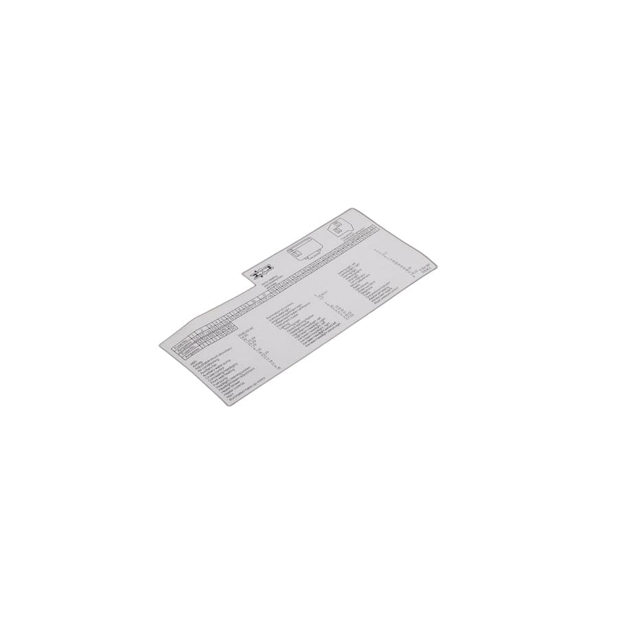 Genuine BMW 61138354064 E31 Stick-On Label In Fuse Box ENGLISH (Inc. 8 ...