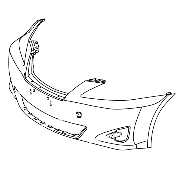 Genuine Lexus 52119-53944 IS Phase 2 F-Sport front Bumper – ML Performance