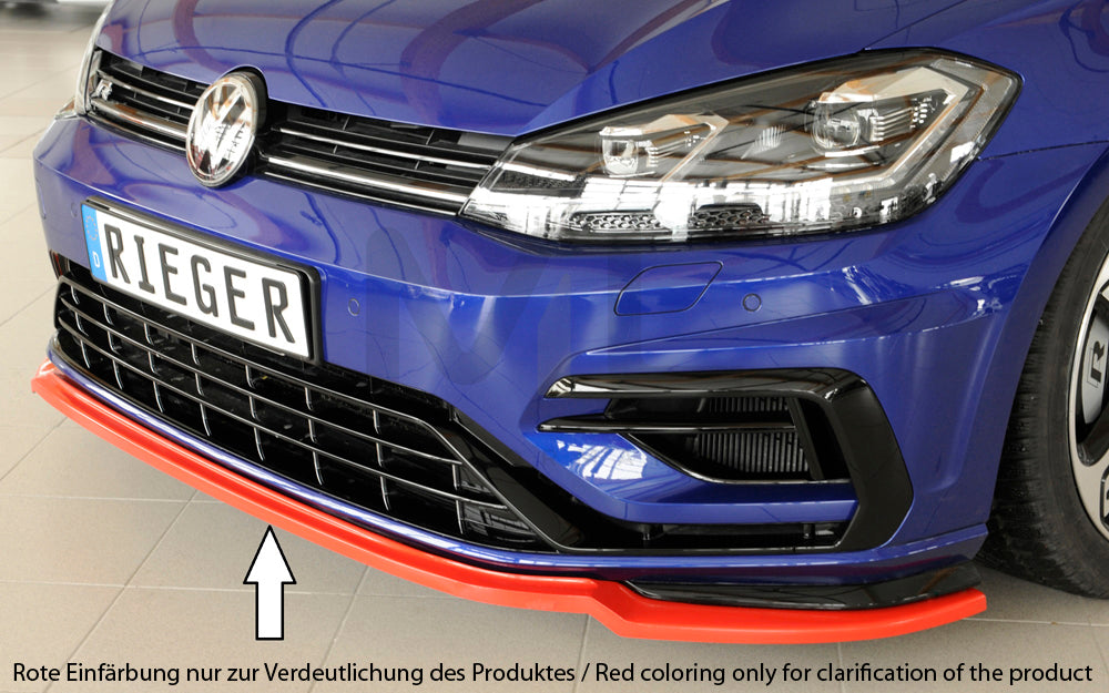 Rieger 00059581 VW Mk7 Mk7-Line Golf R Front Splitter - Matte Black ...