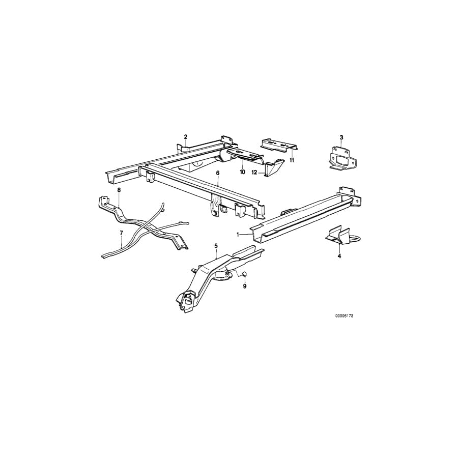 Genuine BMW 41128129292 E30 Reinforcement (Inc. 325i) – ML Performance