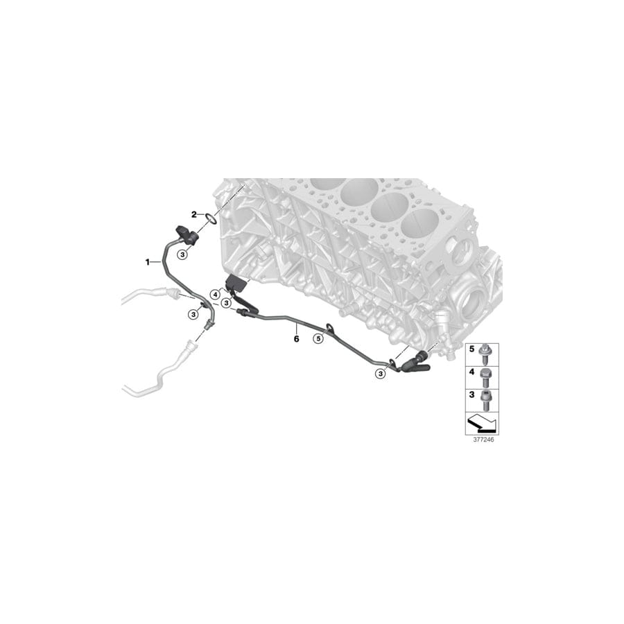 Genuine BMW 11538514465 F02 F10 F16 Line From Scr Metering Module-Wate ...