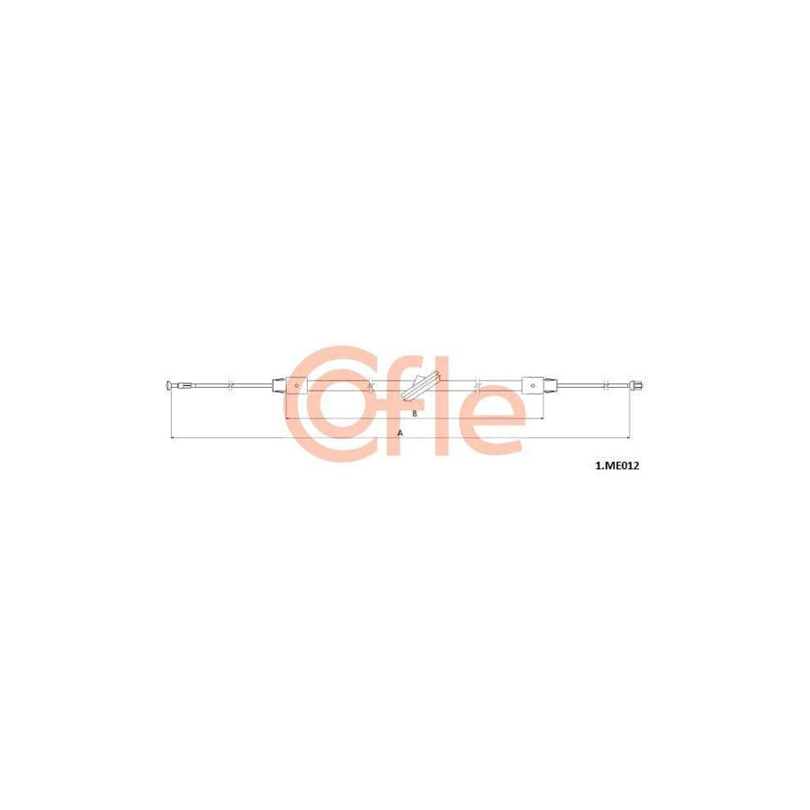 Cofle 1.Me012 Hand Brake Cable – ML Performance