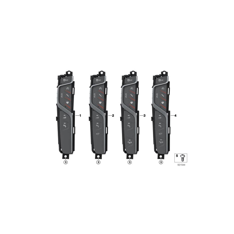 Genuine BMW 61318076640 F90 Operating Unit, Center Console (Inc. M5 ...