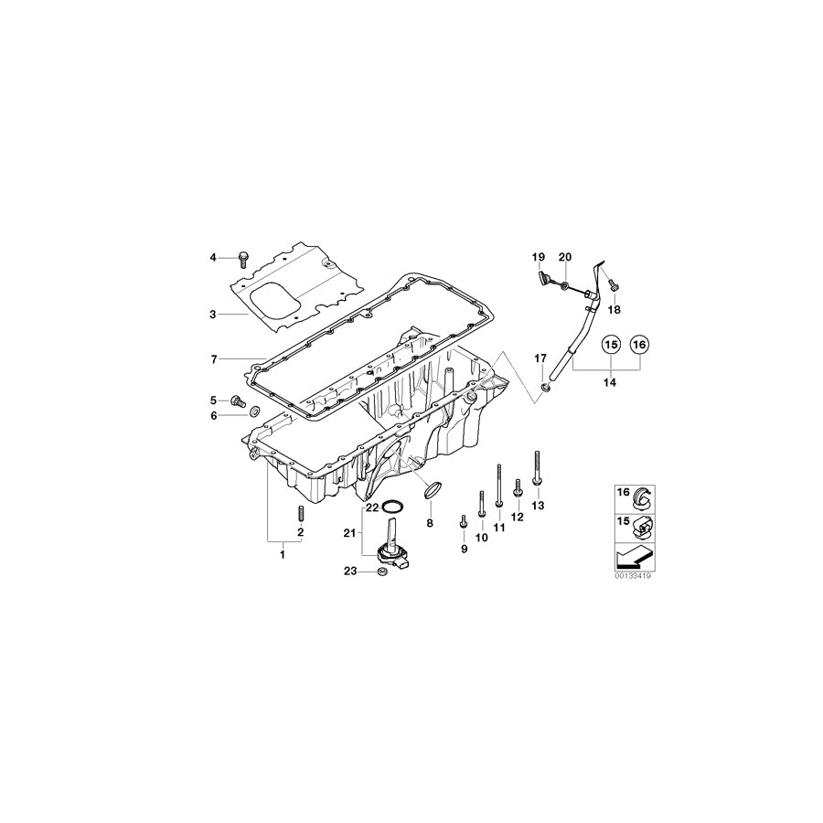 Genuine BMW 11137790739 E53 Oil Pan (Inc. X5 3.0d) – ML Performance