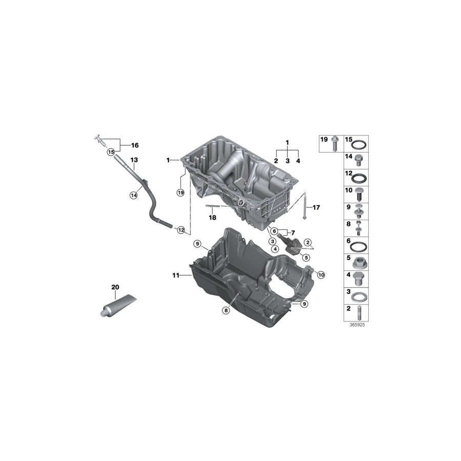 Genuine BMW 11138513662 F20 Oil Pan (Inc. 118dX & 120dX) – ML Performance