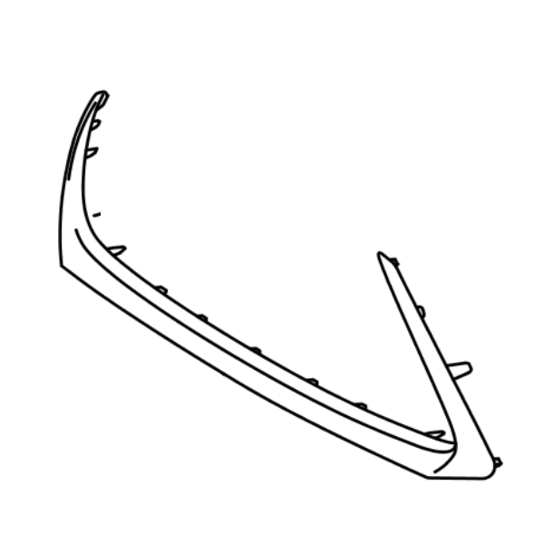 Genuine Lexus 53122-33080 ES Phase 1 Lower Grille Surround – ML Performance