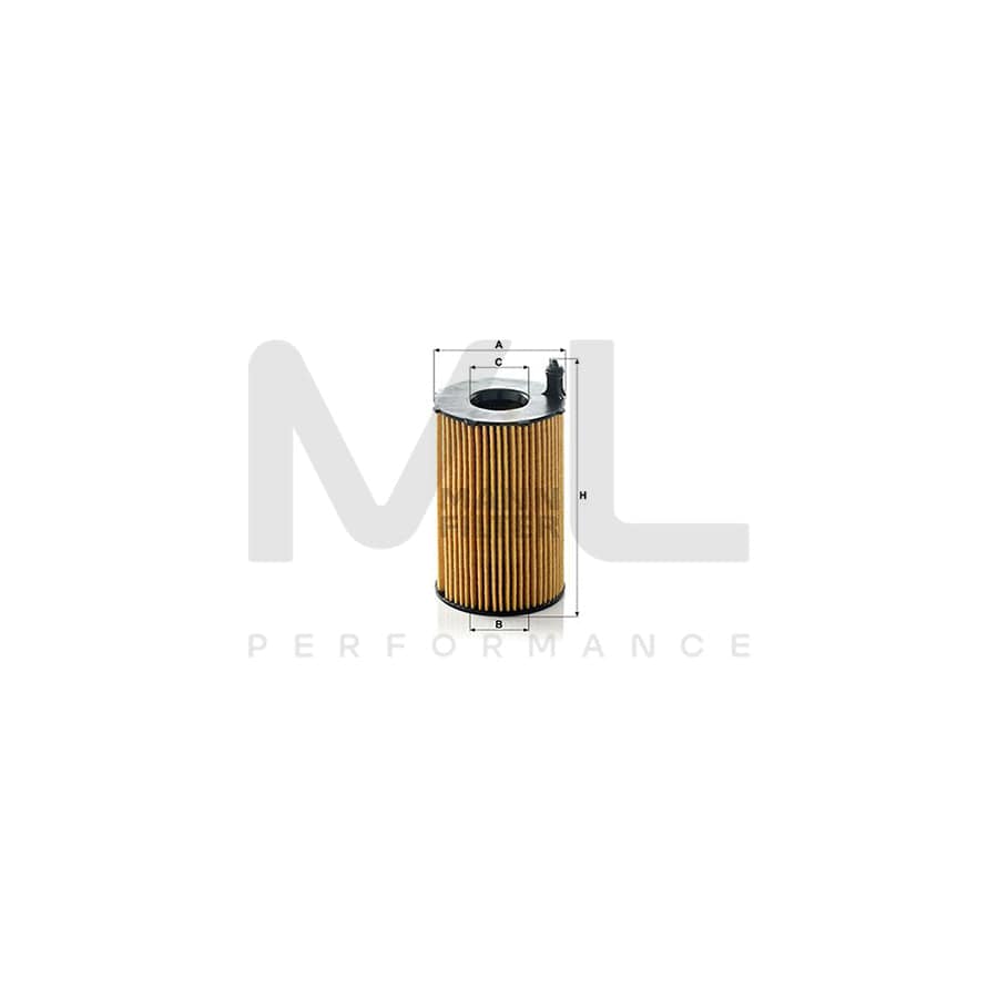 MANN-FILTER HU 8005 z Oil Filter with seal, Filter Insert – ML Performance