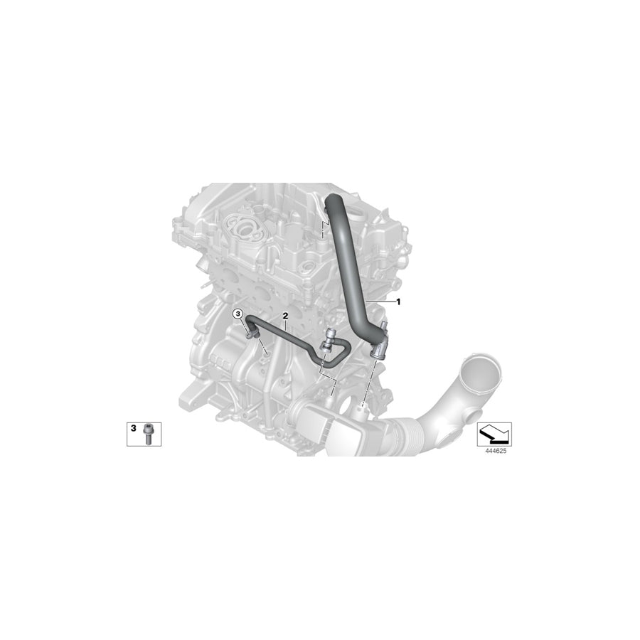 Genuine BMW 11158608766 F23 F22 F20 Vent Pipe (Inc. 218i, 118i & 418i ...