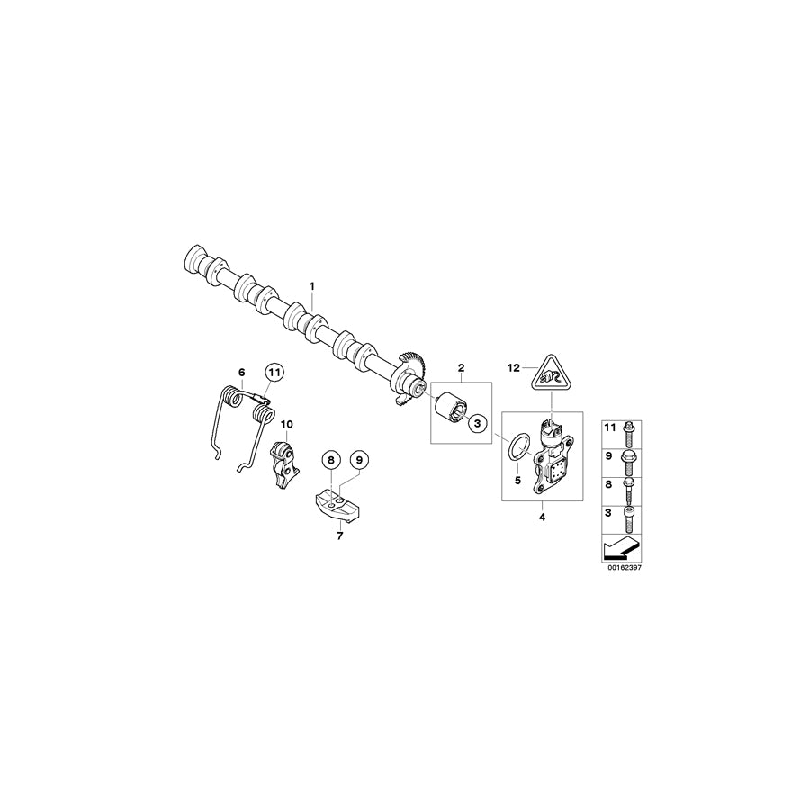 Genuine BMW 11377533888 R56 Eccentric Shaft (Inc. Cooper, One & One Ec ...