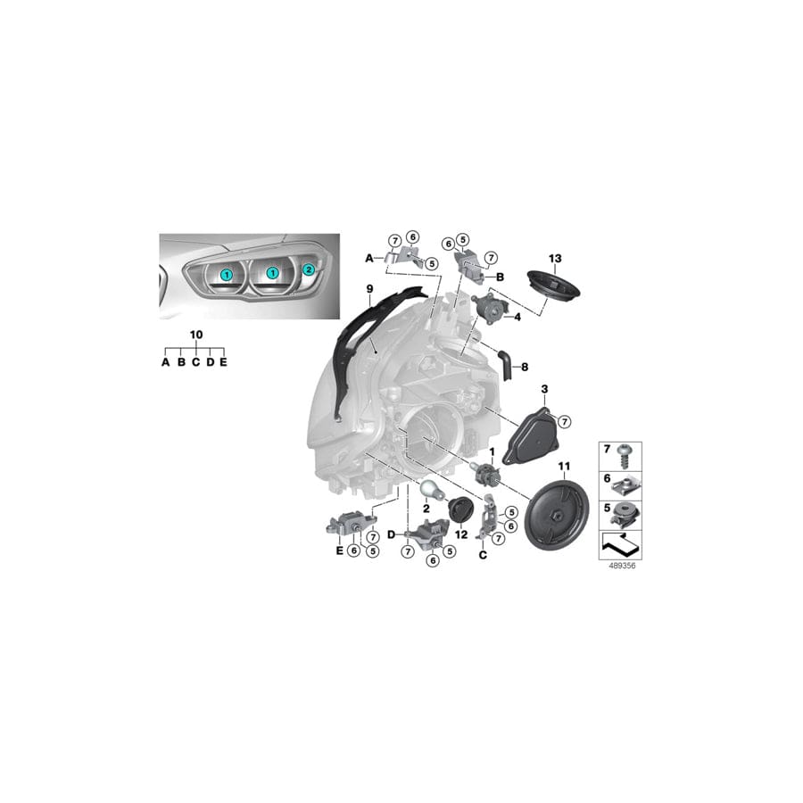 Genuine BMW 63117428426 F31 F20 F21 Repair Kit For Daytime Driving ...