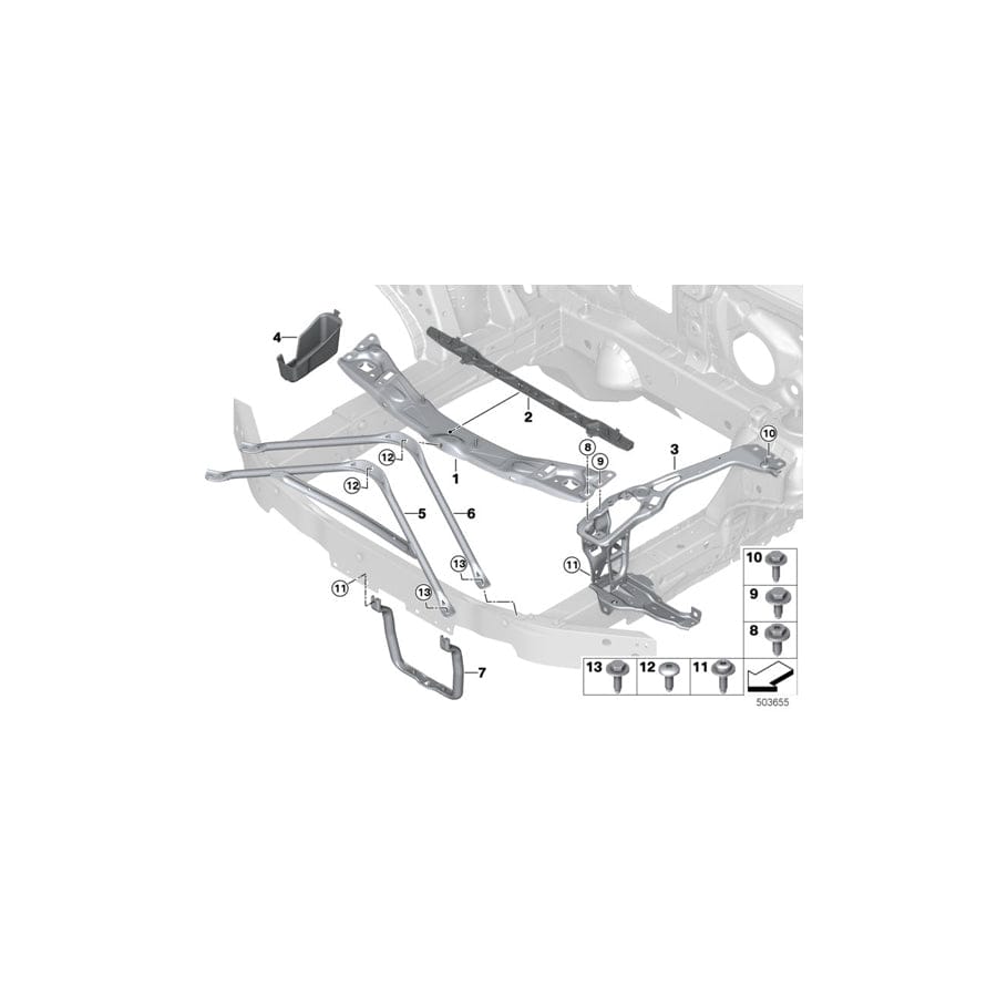 Genuine BMW 51647476044 F40 F44 A-Support (Inc. 116d, 118d & 118i) | ML ...