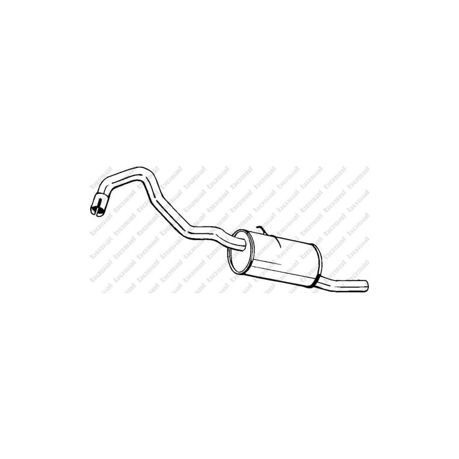 Bosal 154-355 Rear Silencer For Ford Capri – ML Performance