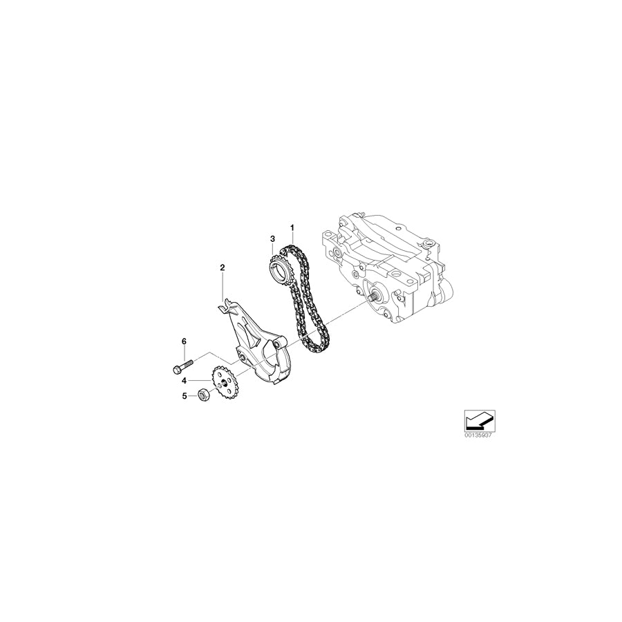 Genuine BMW 11417567768 E92 E90 E91 Guide Rail (Inc. 116i, 116i 1.6 ...