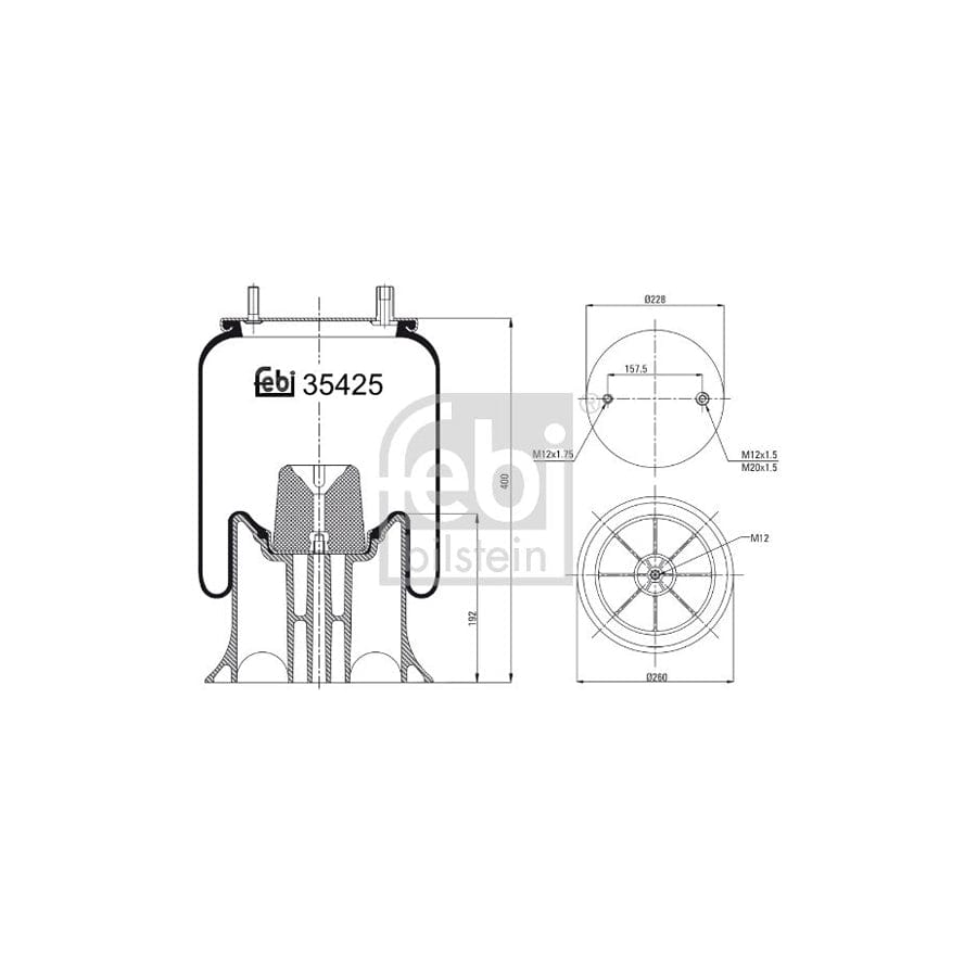 Febi Bilstein 39425 Boot, Air Suspension – ML Performance