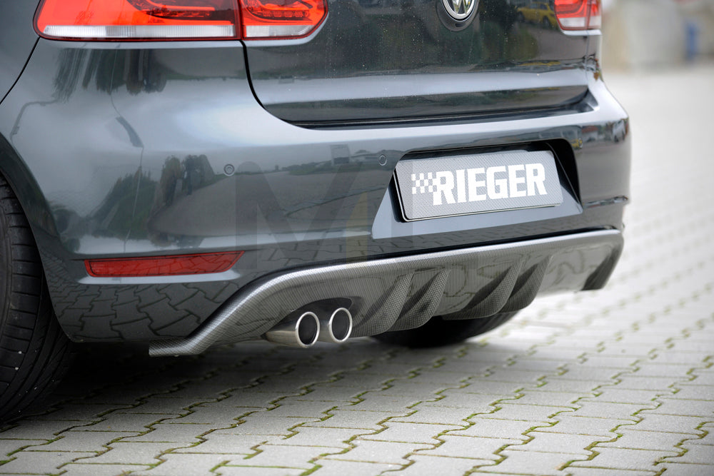 Rieger 00099657 VW Mk6 Golf GTD Rear Diffuser - Carbon-Look – ML ...