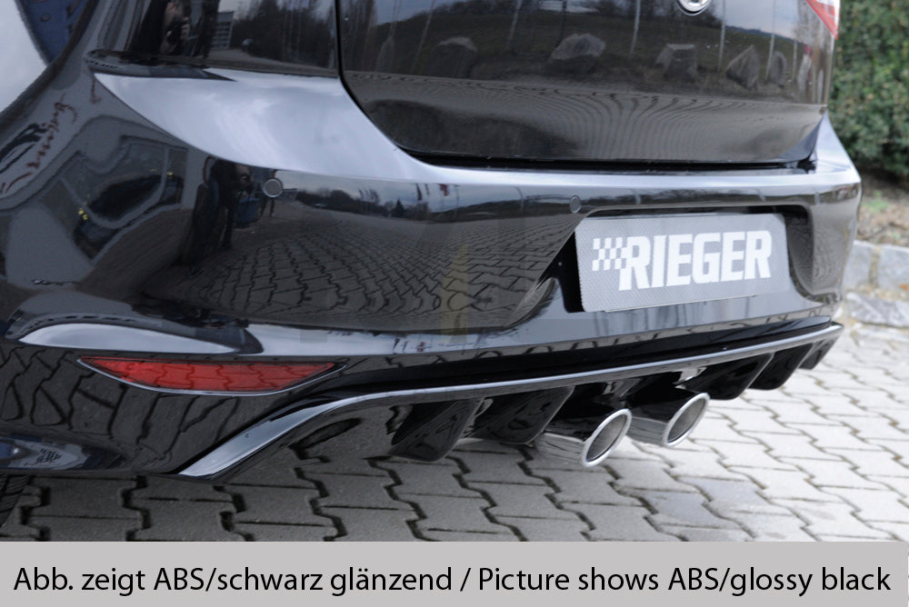 Rieger 00059573 VW Mk7-Line Golf R Rear Diffuser - Matte Black – ML ...