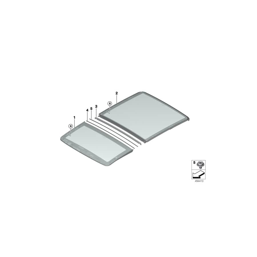 Genuine BMW 54107493159 G06 G07 Seal For Cross Member (Inc. X6 40iX, X ...