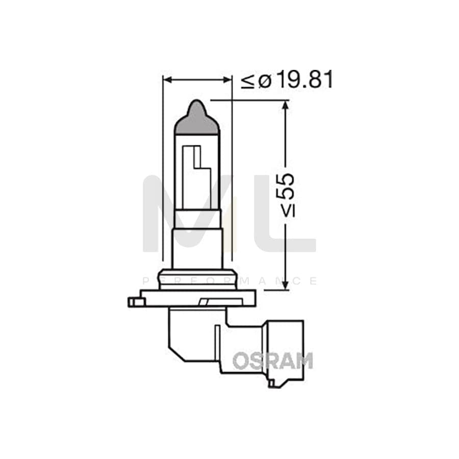 OSRAM ORIGINAL 9145 Headlight bulb PY20d, 12V, 42W – ML Performance