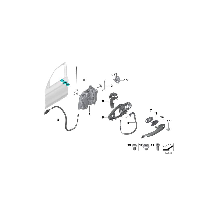 Genuine BMW 51217473143 G02 System Latch, Left CHN (Inc. X4) | ML ...