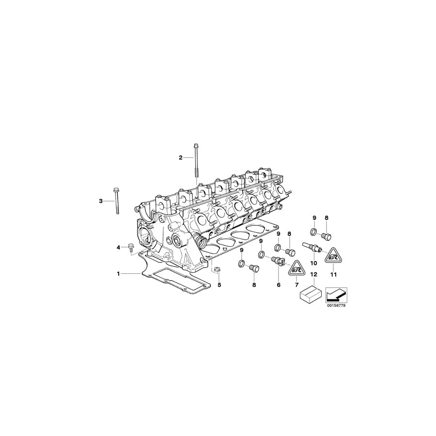 Genuine BMW 11129070622 E36 E38 E39 Gasket Set Cylinder Head Asbestos ...
