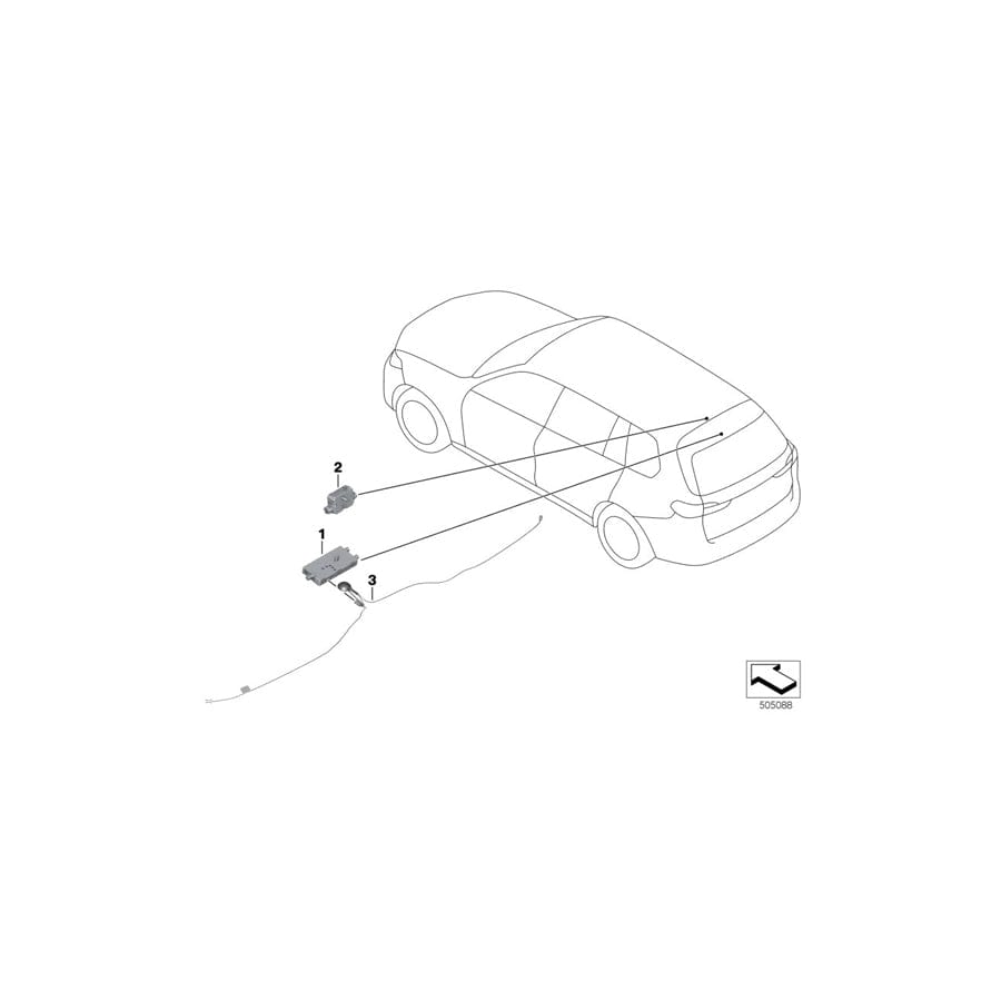 Genuine BMW 65206840258 G07 Antenna Amplifier FM/AM (Inc. X7 50iX, X7 ...