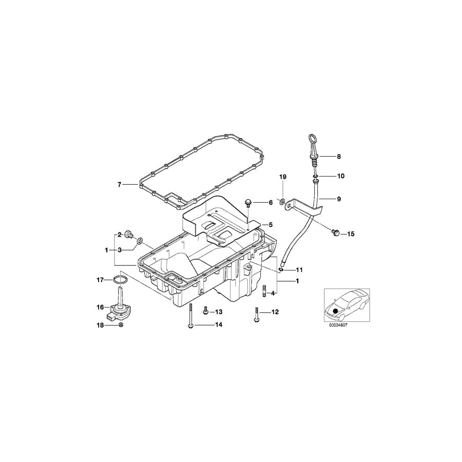 Genuine BMW 11131709575 E36 E46 Oil Deflector (Inc. 316i & 318i) – ML ...