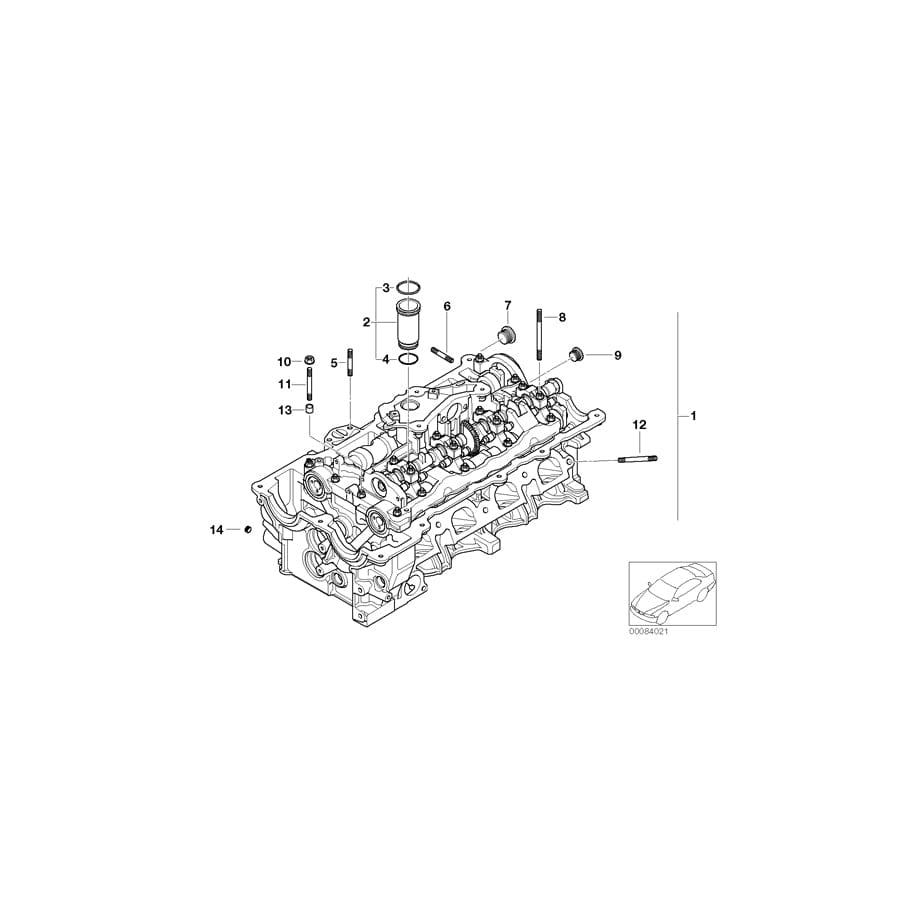 Genuine BMW 11127581141 E85 E46 E83 Cylinder Head With Valve Gear (Inc ...