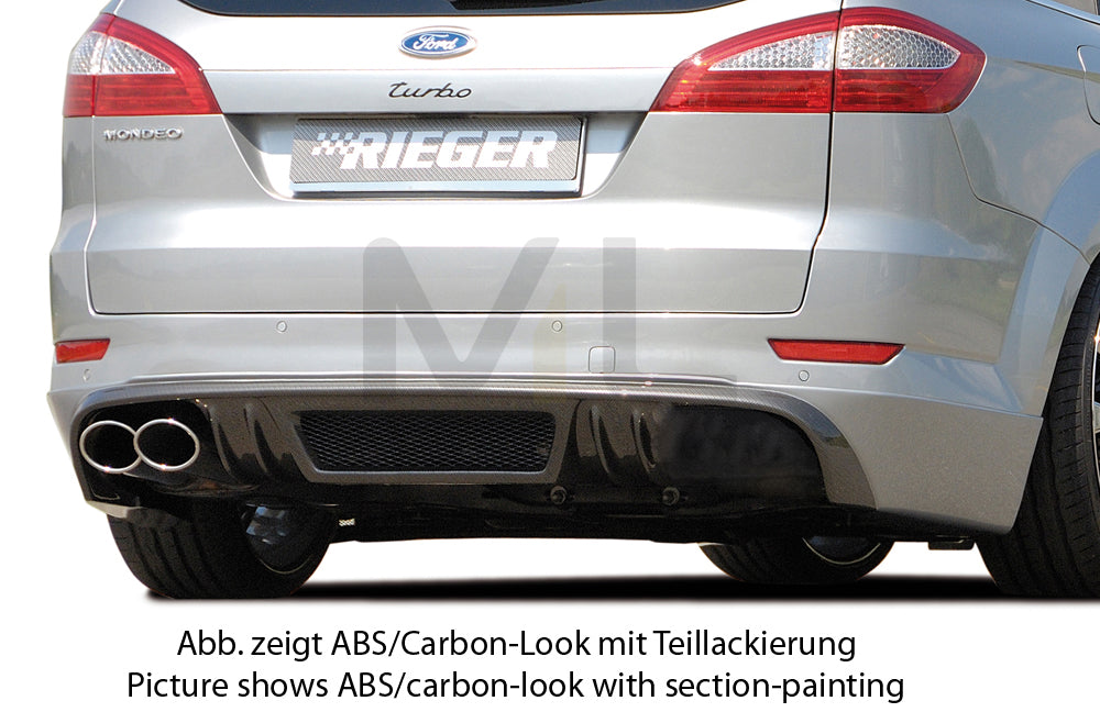 Rieger 00032109 Ford BA7 Mondeo Rear Diffuser - Matte Black – ML ...