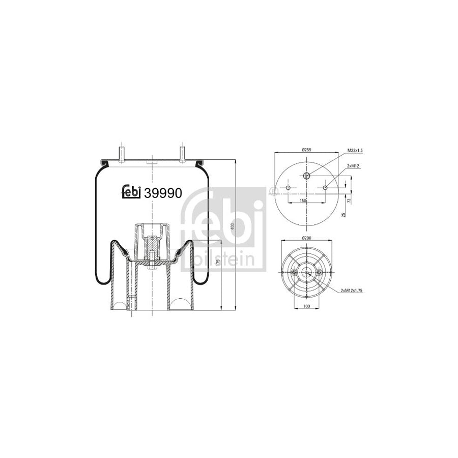Febi Bilstein 39990 Boot, Air Suspension – ML Performance