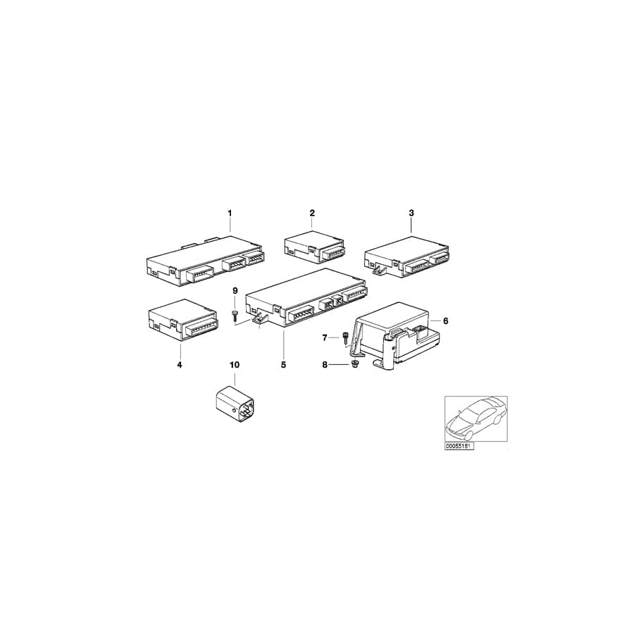 Genuine BMW 67918372870 E36 Rollover Sensor (Inc. 328i, 320i & 325i ...