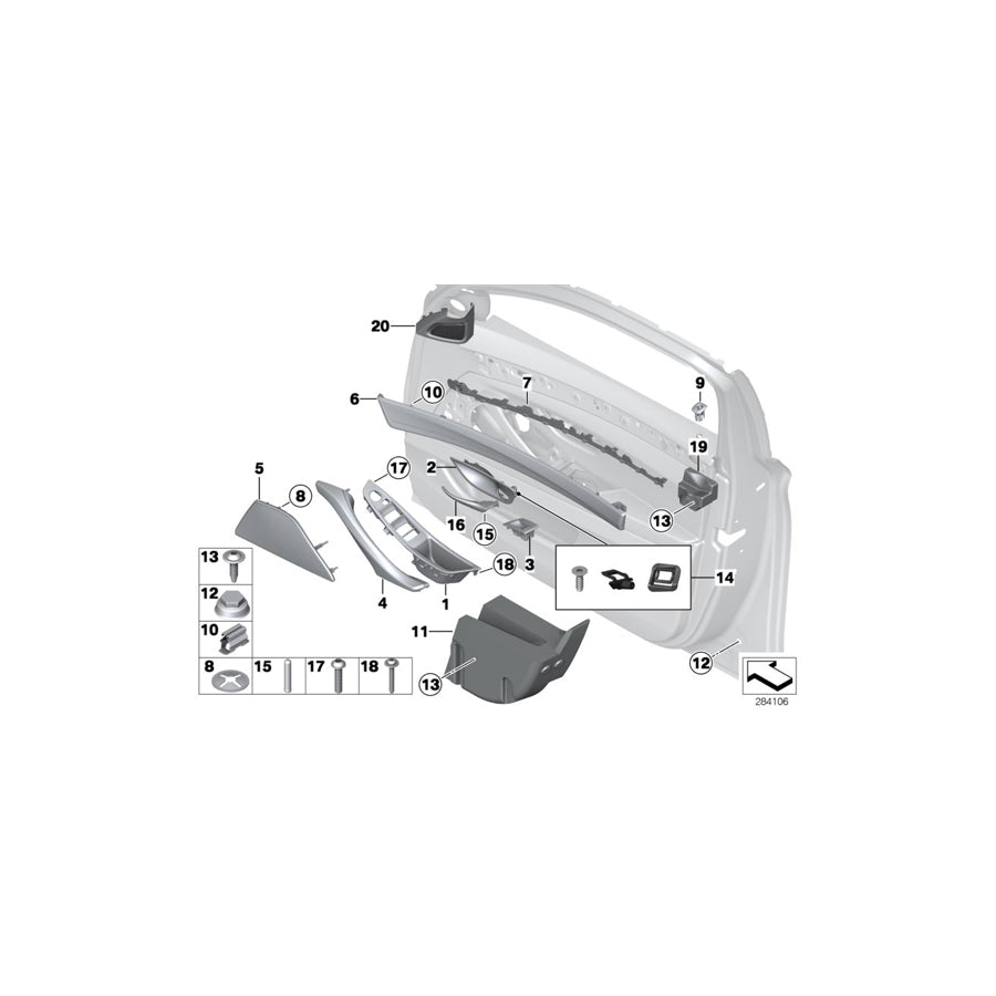 Genuine BMW 51417225548 Trim For Door, Wood, Fineline, Front Ri ...