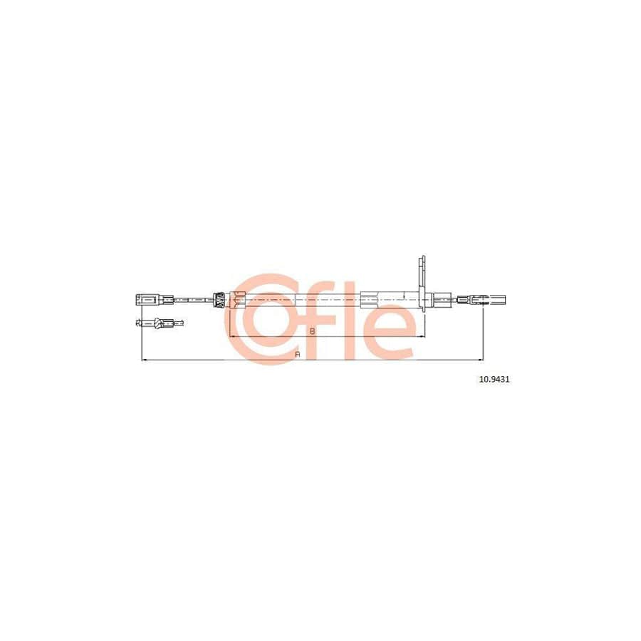 Cofle 10.9431 Hand Brake Cable – ML Performance