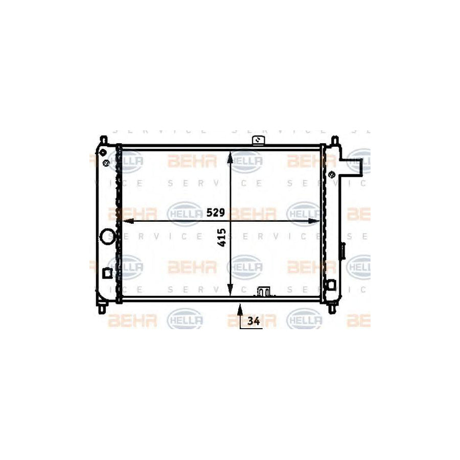 Hella 8MK 376 713-361 Engine Radiator – ML Performance