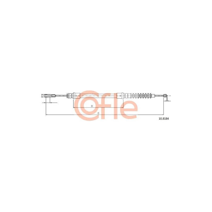 Cofle 10.8184 Hand Brake Cable – ML Performance