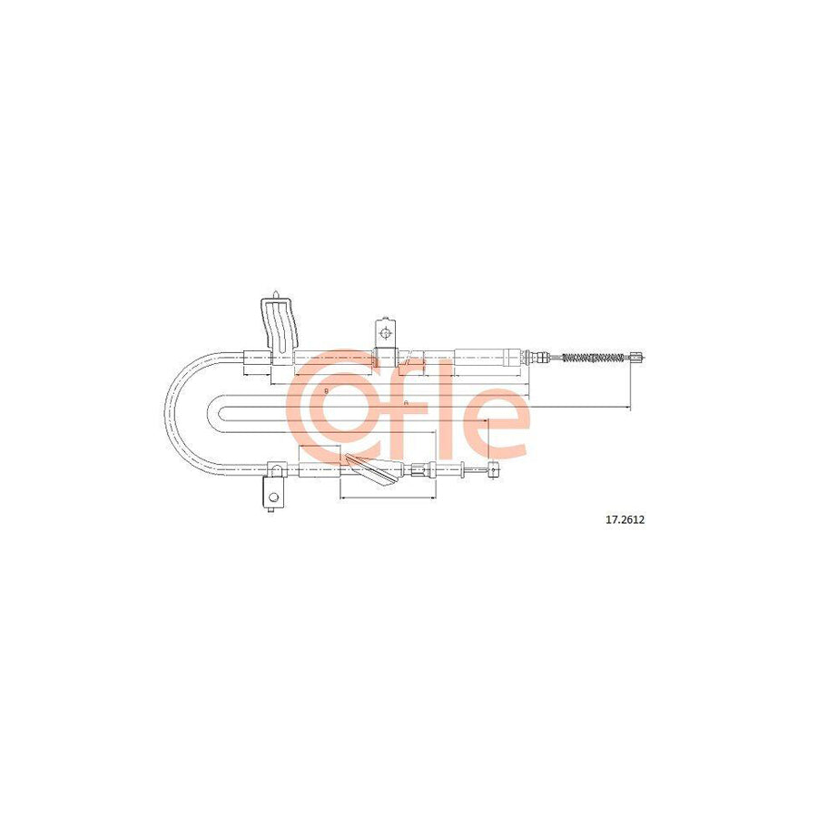 Cofle 92.17.2612 Hand Brake Cable – ML Performance