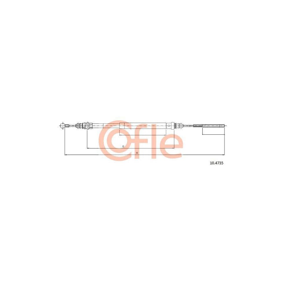 Cofle 10.4735 Hand Brake Cable – ML Performance